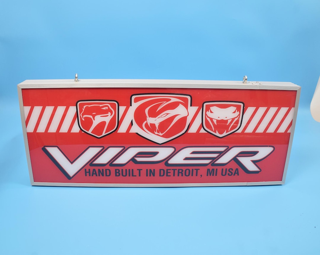Officially Licensed Dodge Viper LED Light up Sign - Etsy