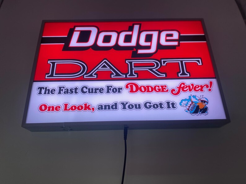 Officially Licensed Dodge Dart the Fast Cure for Dodge Fever LED Light ...