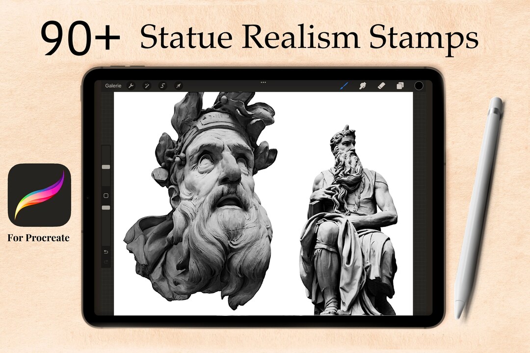 Procreate Statue Realism Tattoo Stamp - Etsy