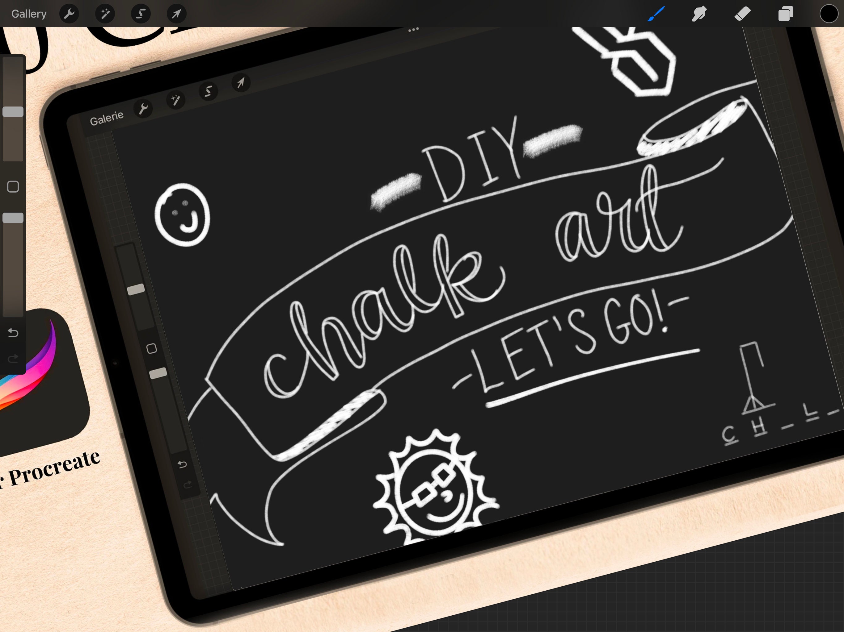 Procreate Digital Art Chalk Brush Set, 30 Chalk Textured Brushes - Etsy