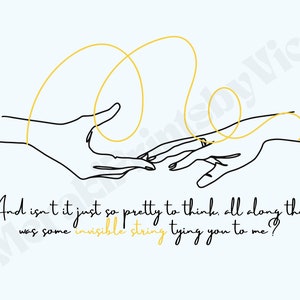 Invisible String Taylor Swift Poster - Etsy