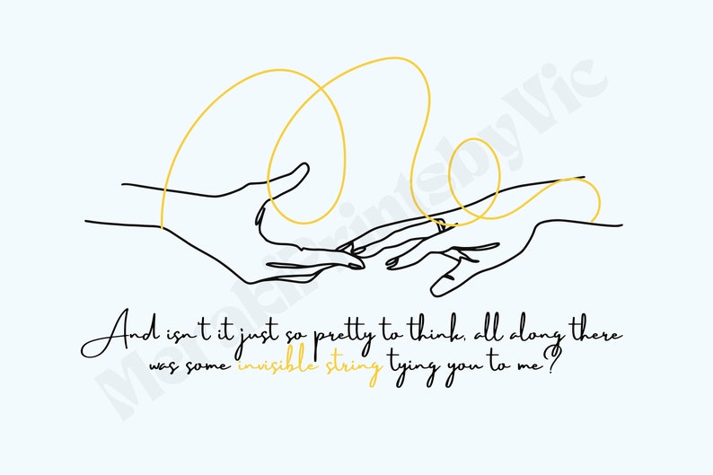 Invisible String Taylor Swift Poster - Etsy