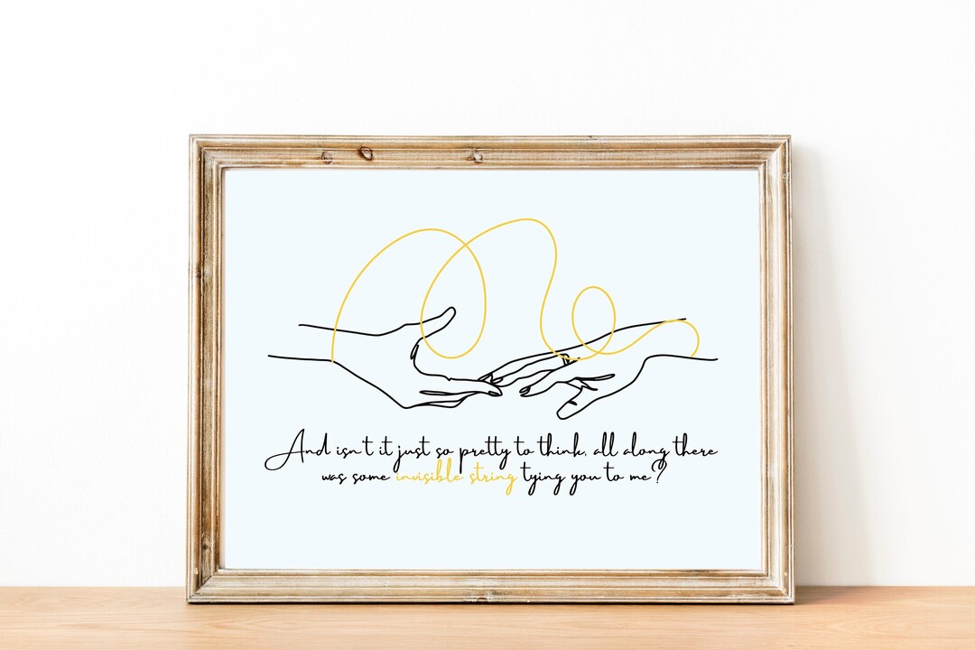 Invisible String Taylor Swift Poster - Etsy