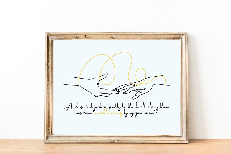 Invisible String Taylor Swift Poster - Etsy