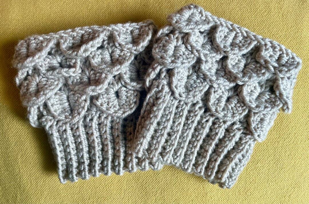 Tan Dragon Scale Boot Cuffs - Etsy