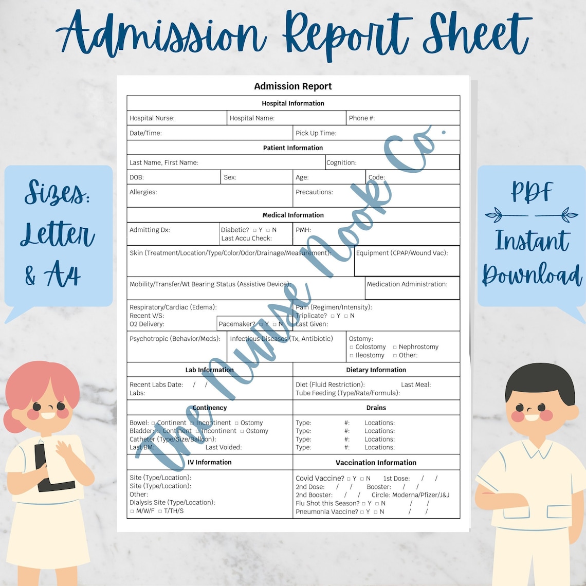 Admission Report Sheet Nursing Admission Report Sheet Admission Report ...