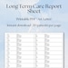 Long Term Care Report Sheet Nurse Report Sheet LTC Report Sheet Skilled ...