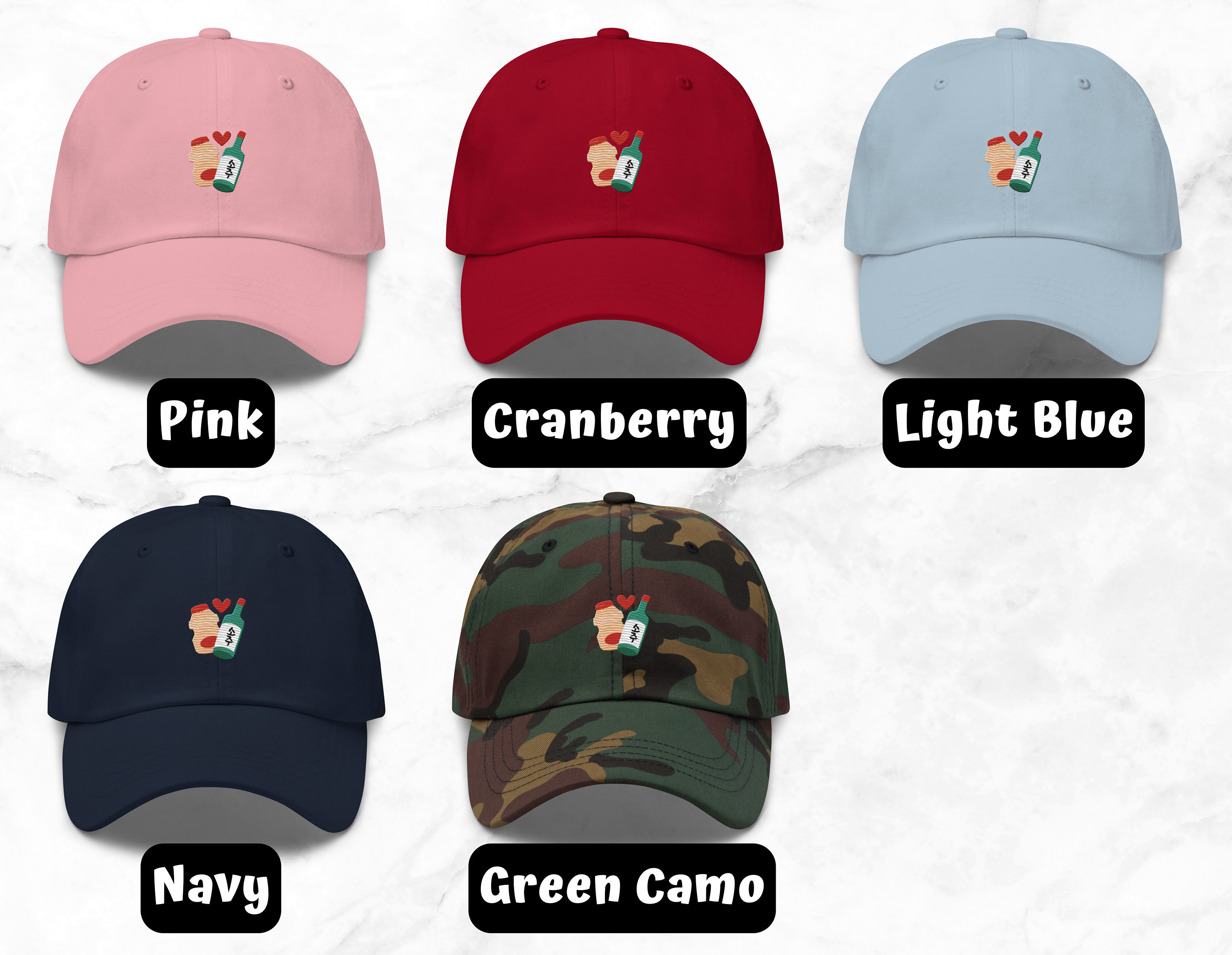 Yogurt Soju Embroidered Hat | Soju Cap | Soju Hat | Korean Gift| Korean ...