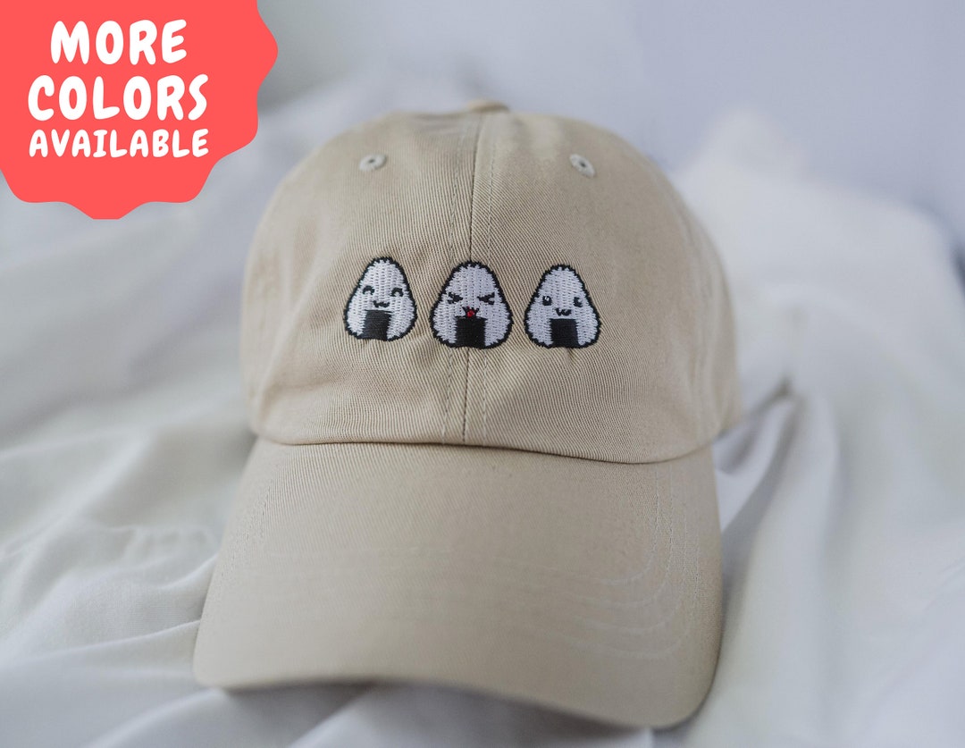Onigiri Embroidered Hat | Onigiri | Japanese Hat | Japanese Food ...