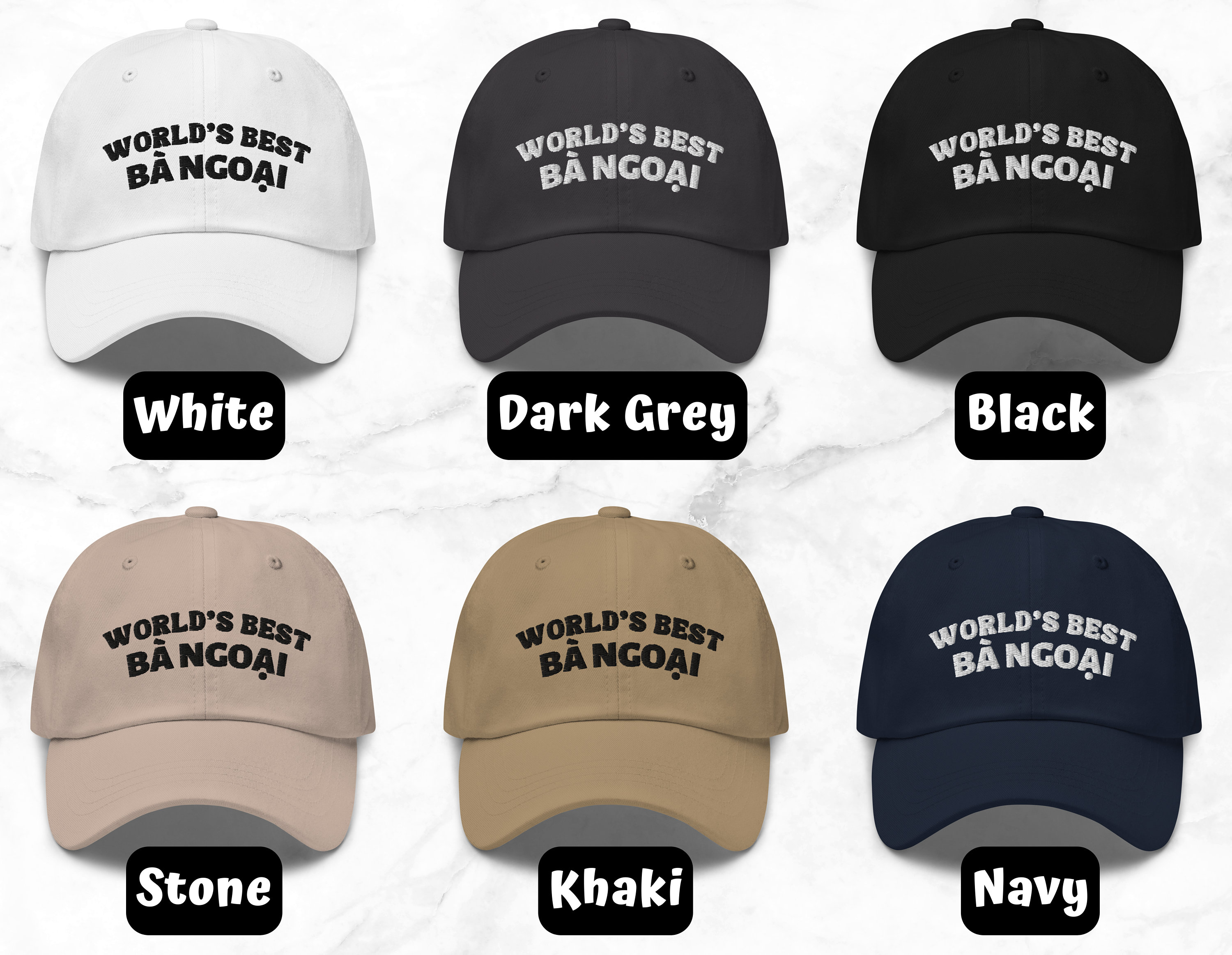 Vietnamese Ba Ngoai Embroidered Hat | Ba Ngoai Gift | Vietnamese ...