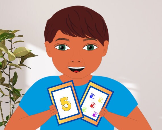 Counting Flashcards, Number and Quantity Matching Cards, Back to School ...