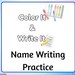 Personalized Name Writing Worksheet, Custom Name Tracer Page,first-last ...