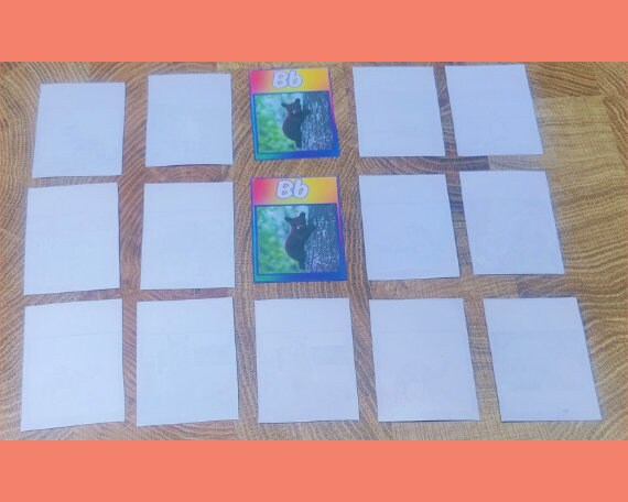 ABC Animal Flashcards, Alphabet-animal Flashcards, A-Z Animal Matching ...