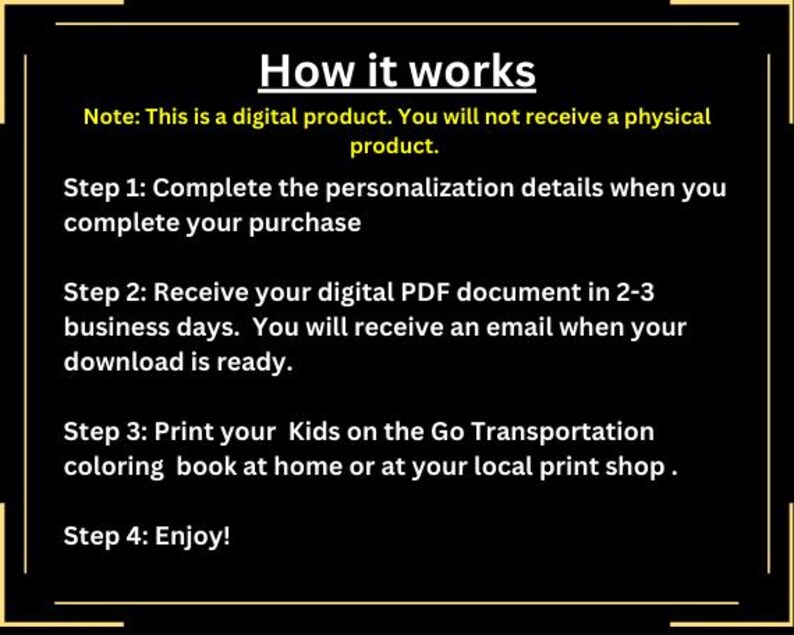 Customized Kids on the Go Coloring Book, Personalized Transportation ...