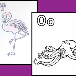 Alphabet Animals Coloring Pages, Kids Coloring Pages, Animal Coloring ...