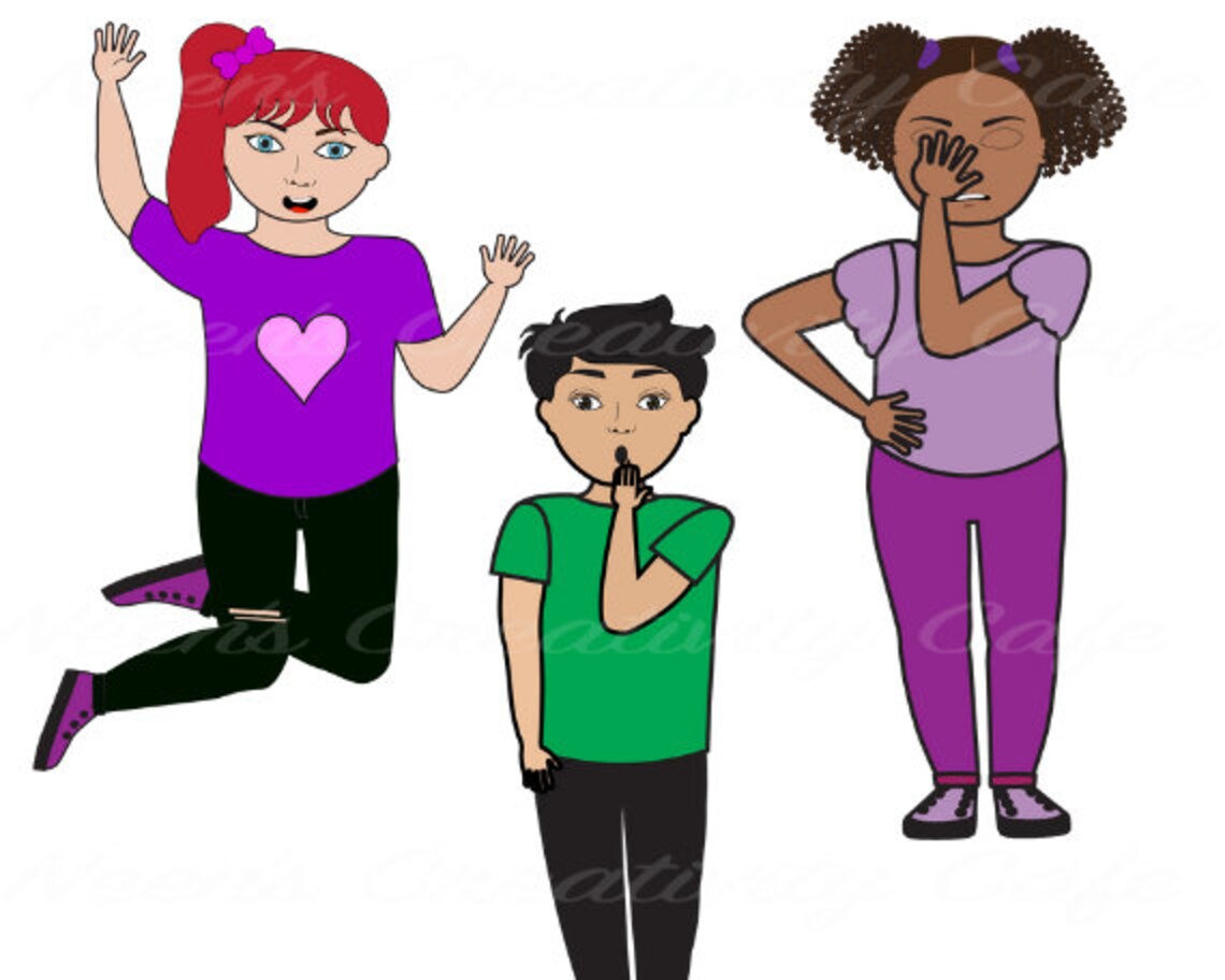 Emotions Clipart, Kids Feelings, Children's Emotions Clipart ...