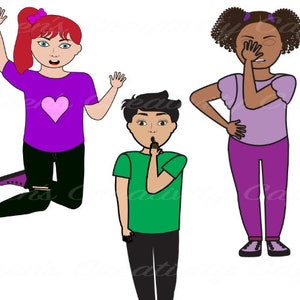 Emotions Clipart, Kids Feelings, Children's Emotions Clipart ...