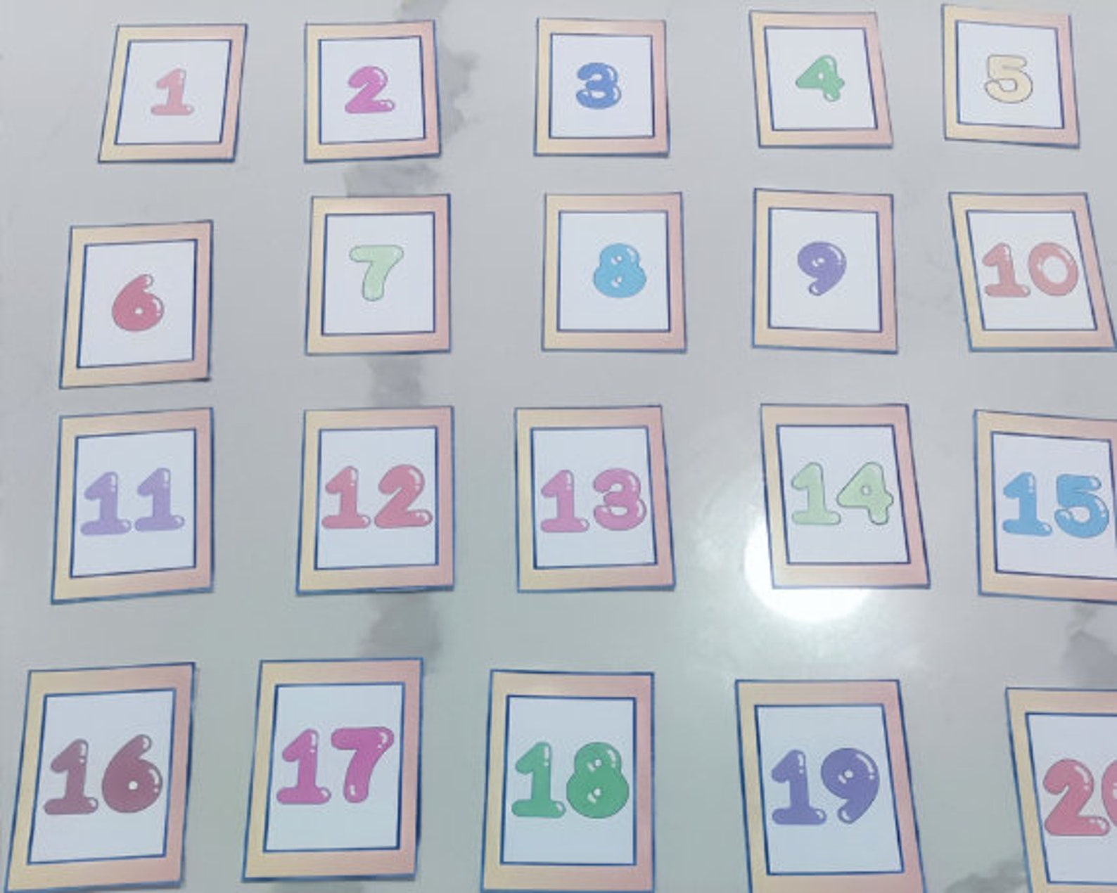 Counting Flashcards, Number and Quantity Matching Cards, Back to School ...