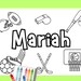 Custom Sports Themed Name Coloring Sheet, Personalized Name Coloring ...