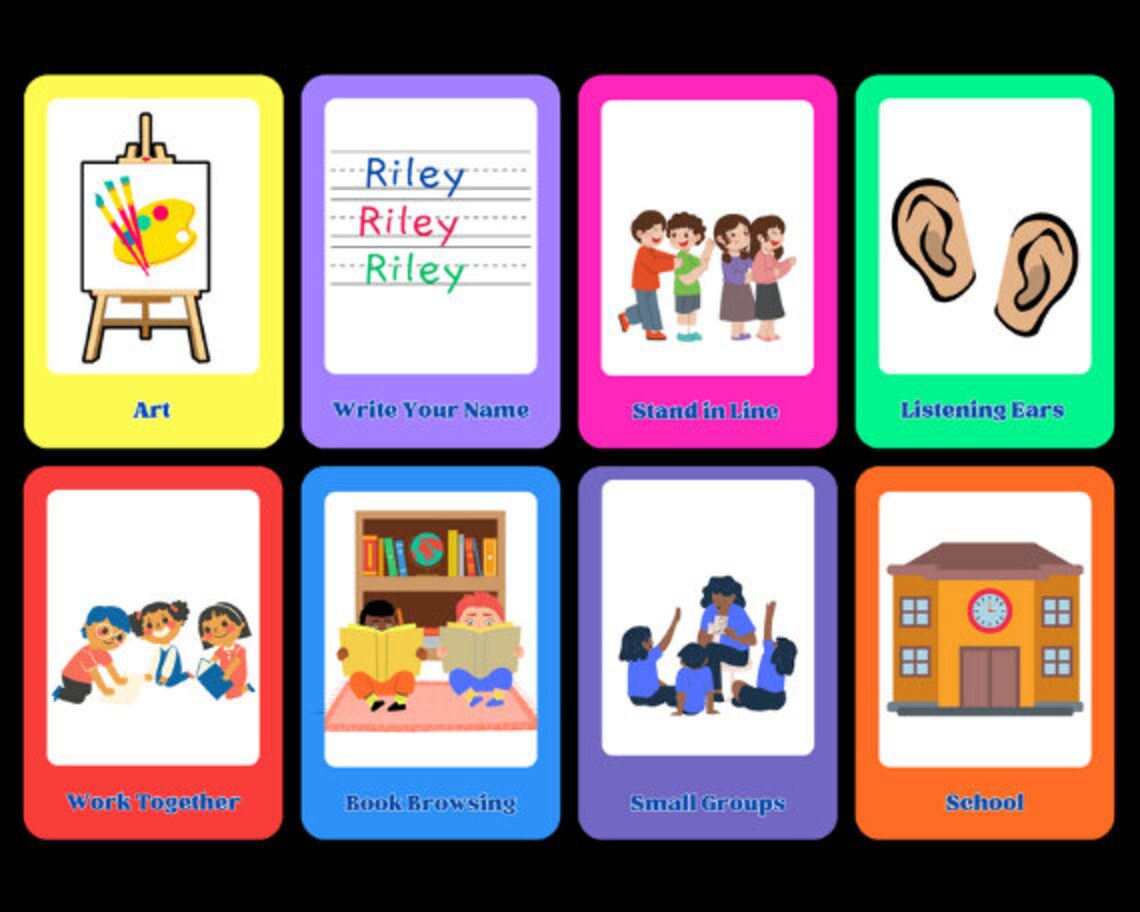 Kindergarten Readiness Flashcards, Kindergarten Flashcards, Back to ...