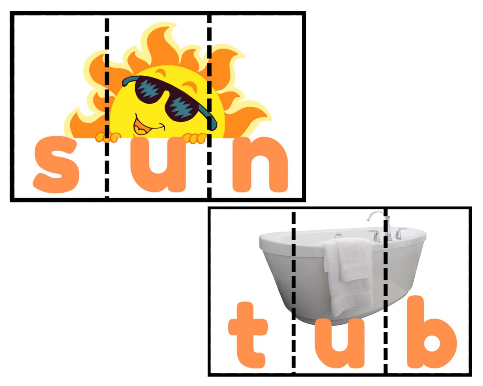 CVC Word & Picture Puzzles, CVC Word Flashcards, CVC Word Puzzle Game ...