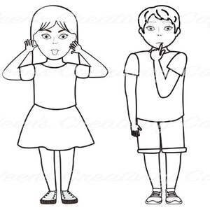 Emotions Clipart, Kids Feelings, Children's Emotions Clipart ...