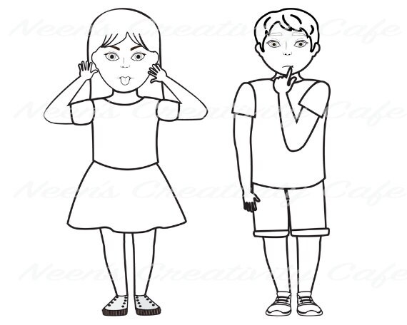 Emotions Clipart, Kids Feelings, Children's Emotions Clipart ...