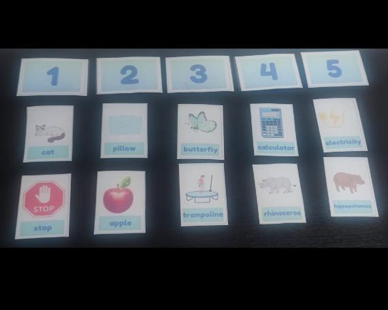 Syllable Sorting Flashcards, Syllable Counting Cards, Clap the ...