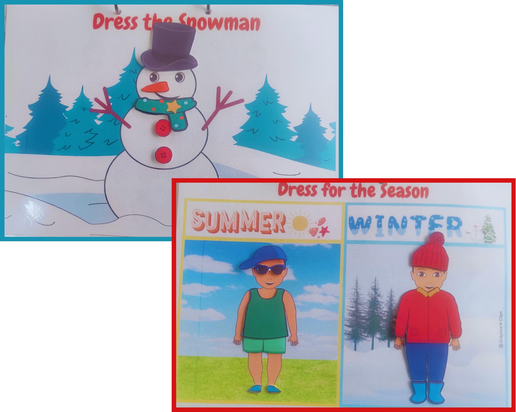 Christmas Busy Book, Winter-christmas Quiet Book, Toddler-preschool ...