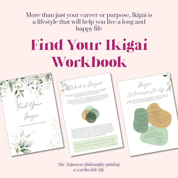 Ikigai Workbook - Etsy