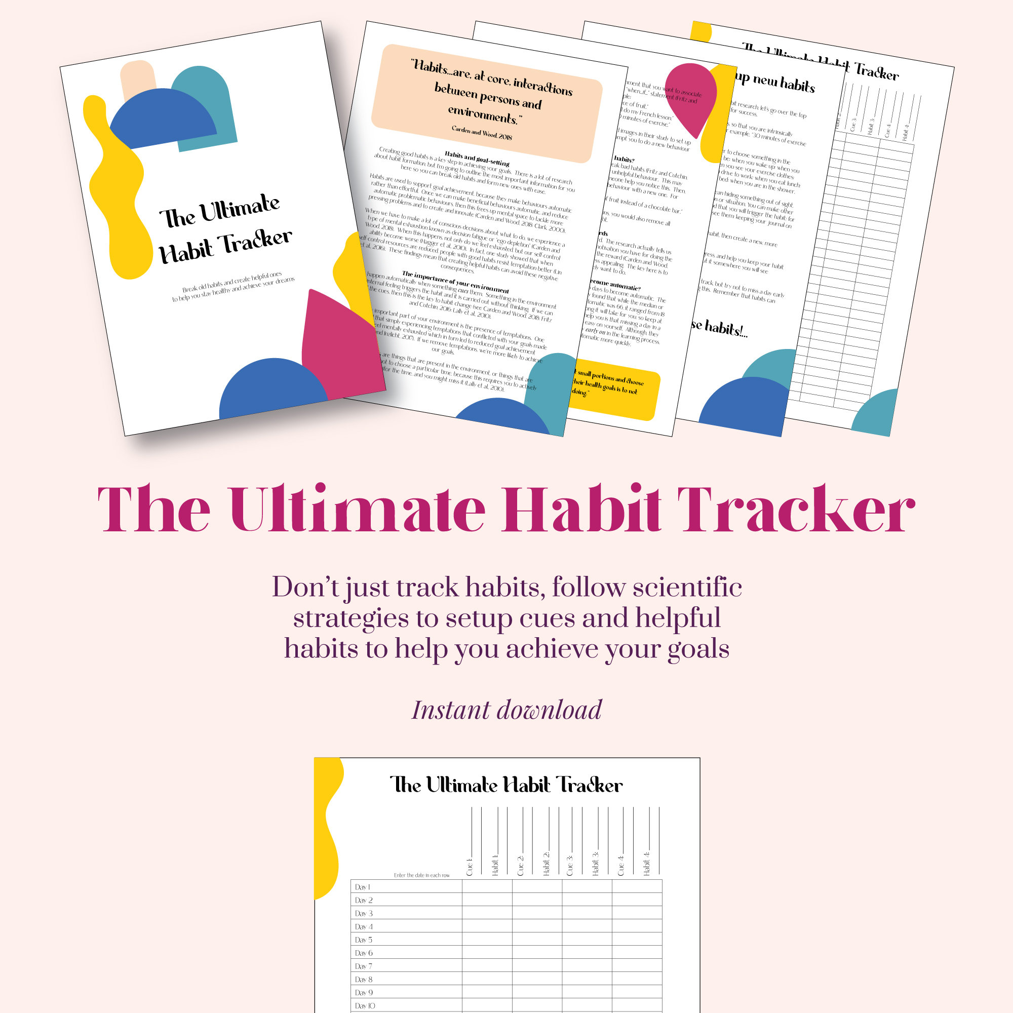 The Ultimate Habit Tracker Learn the Science of Habit Formation, Track ...