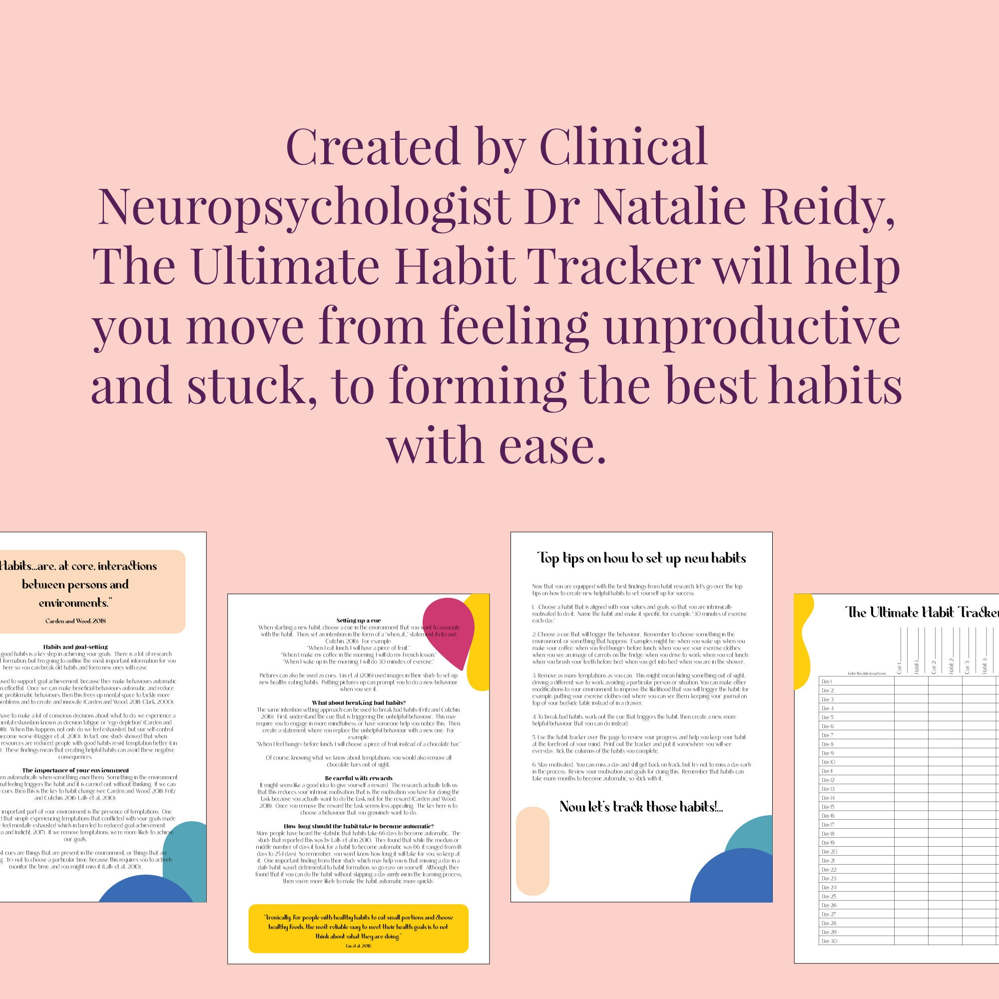 The Ultimate Habit Tracker Learn the Science of Habit Formation, Track ...