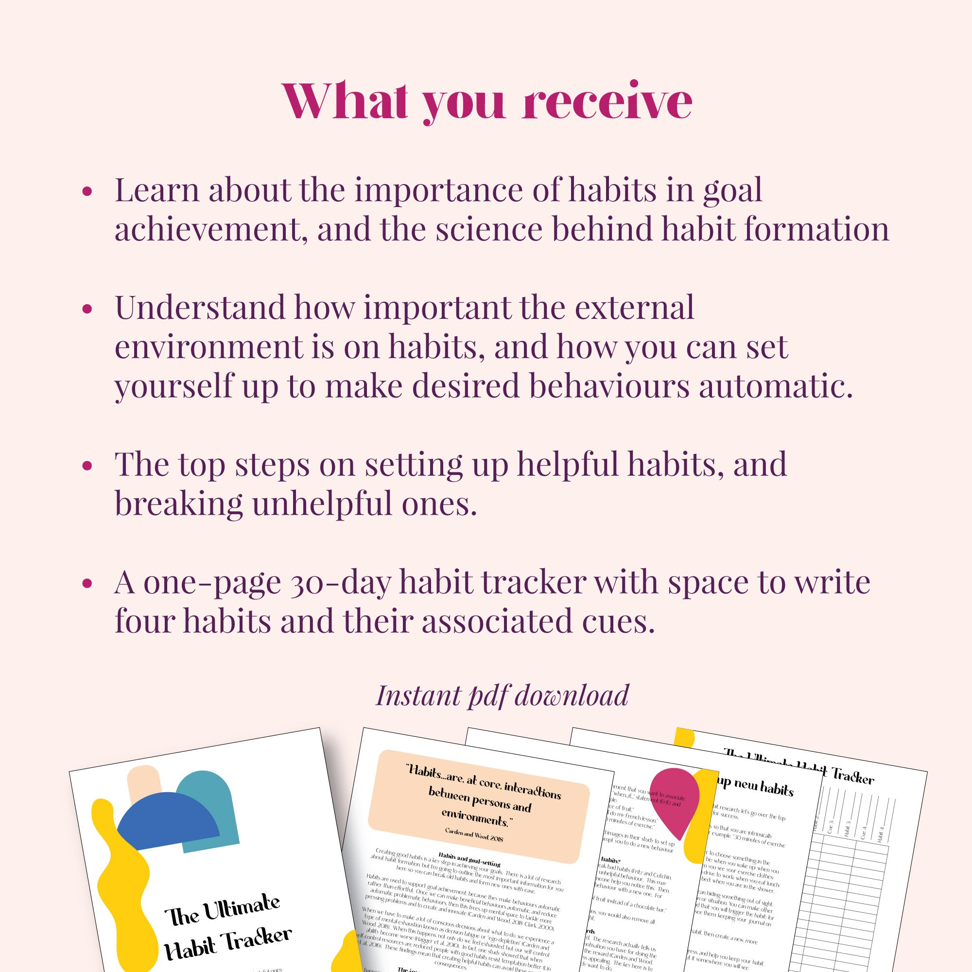 The Ultimate Habit Tracker Learn the Science of Habit Formation, Track ...