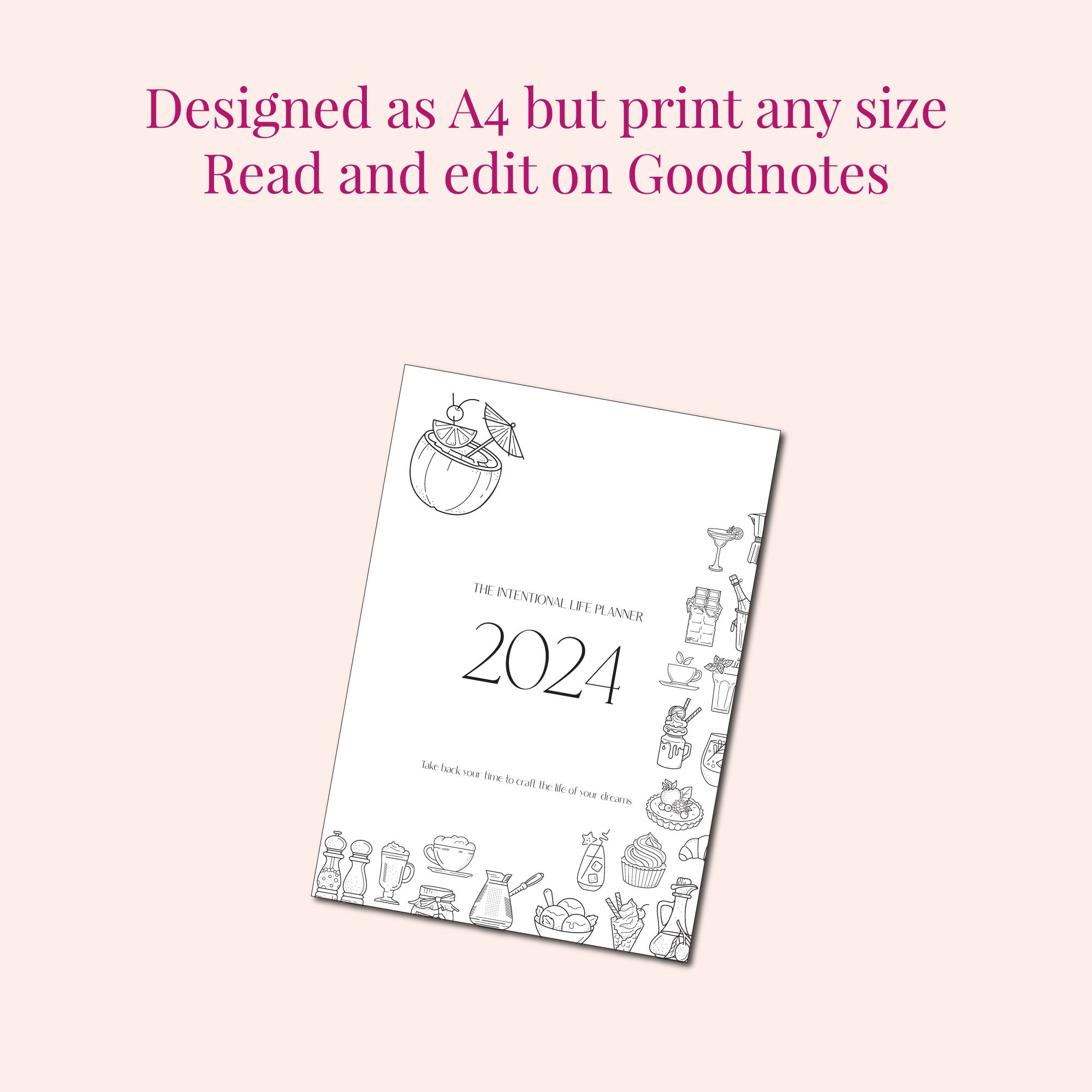 Fun 2024 Planner, 2024 Diary, 2024 Printable Planner, Printable Diary ...