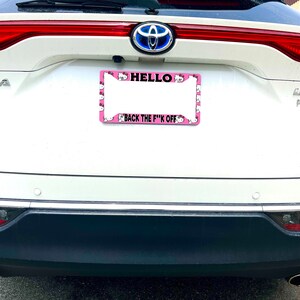 Sassy Hello Kitty License Plate Frame - Etsy