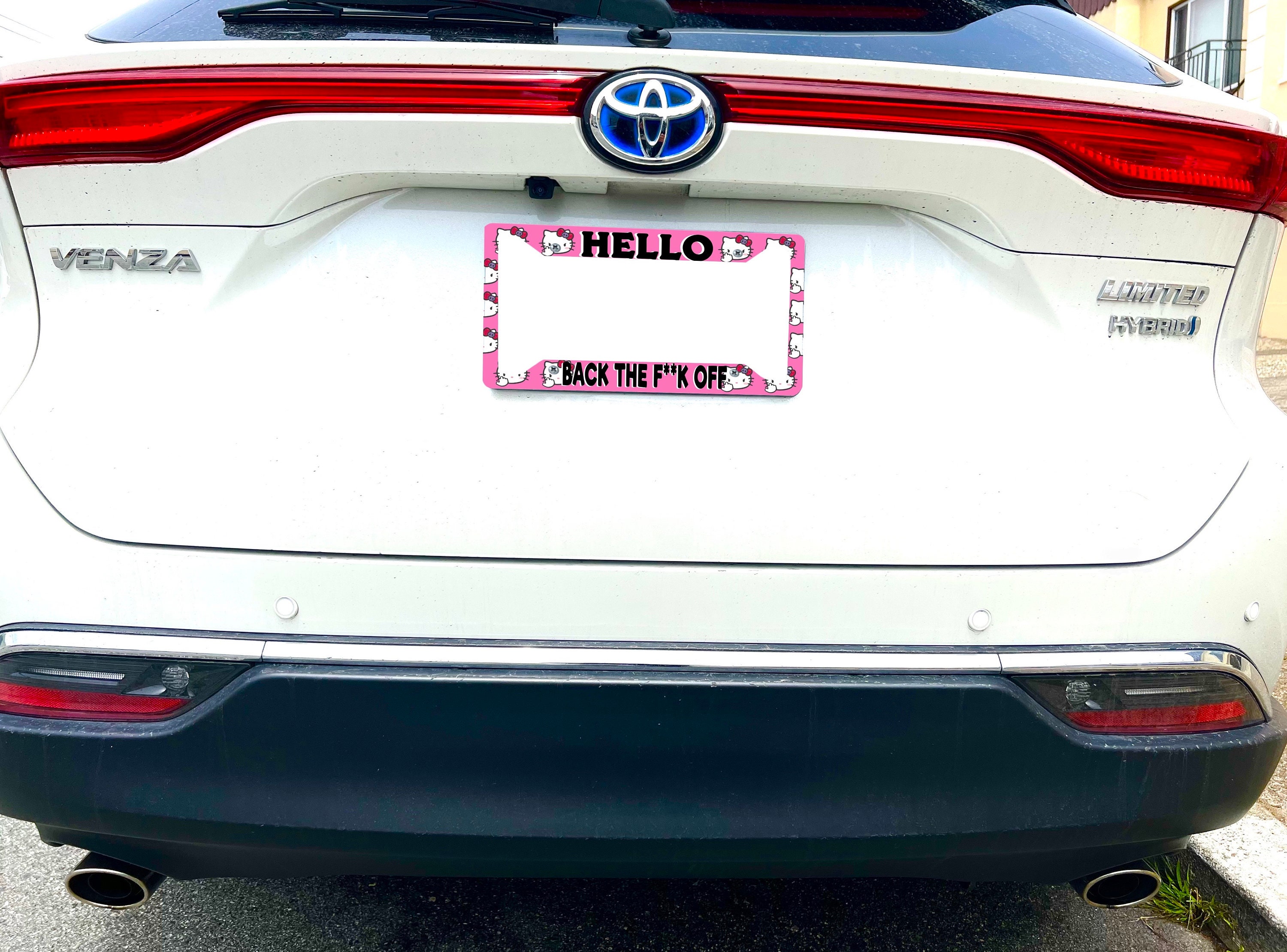 Sassy Hello Kitty License Plate Frame - Etsy