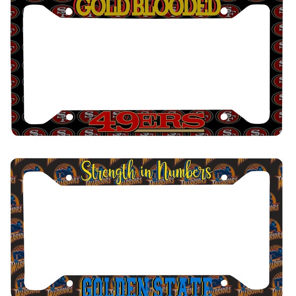 49ers License Plate Frame - Etsy