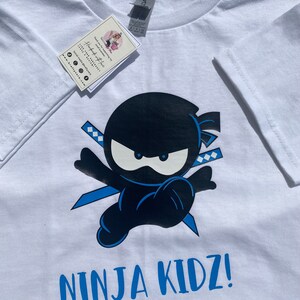 Ninja Kidz Tshirt Ninja Kidz Birthday T-shirtbirthday Boy gifts kids ...