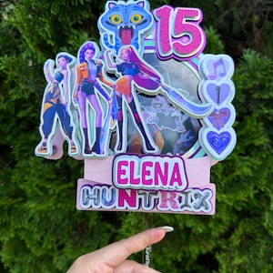 Huntrix Cake Topper| |birthday Girl|cake Topper| K-pop Demon Hunters ...