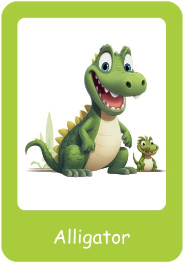 Animal ABC Flash Cards Educational Cards for Kids Printable - Etsy