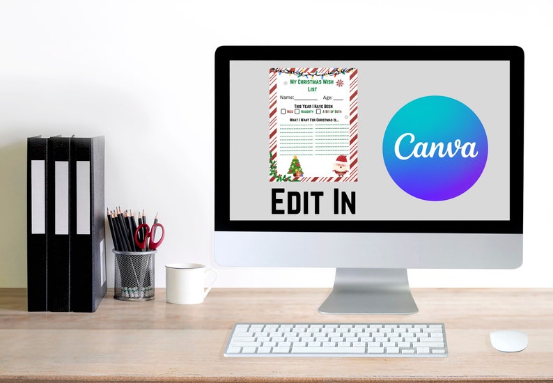 Christmas Wish List for Kids Editable Template, Customizable ...