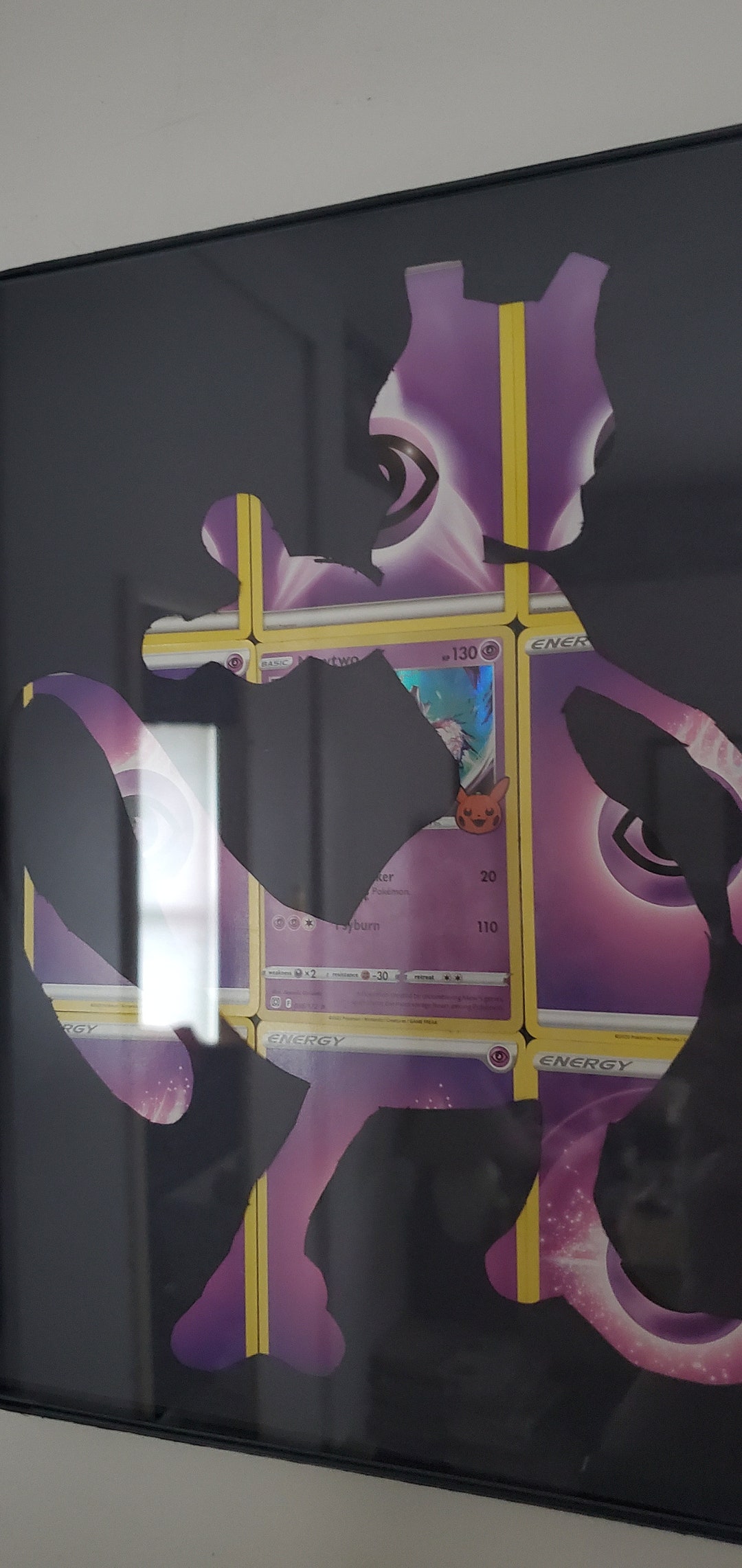 Pokémon Silhouette Art - Mewtwo - Etsy