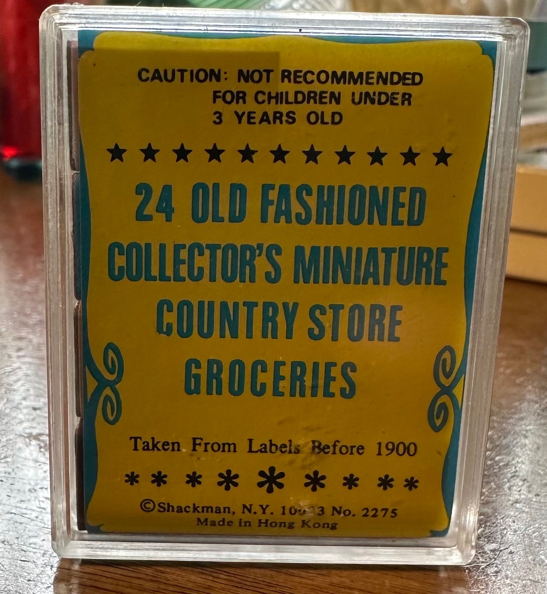 Set of 24 Old Fashioned Collectors Miniature Country Store Groceries ...