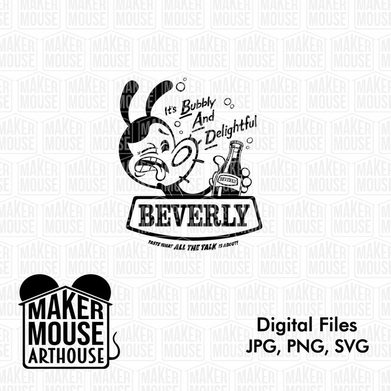 The Beverly Soda, PNG, JPG, SVG, Printable Art, Digital File, Food ...
