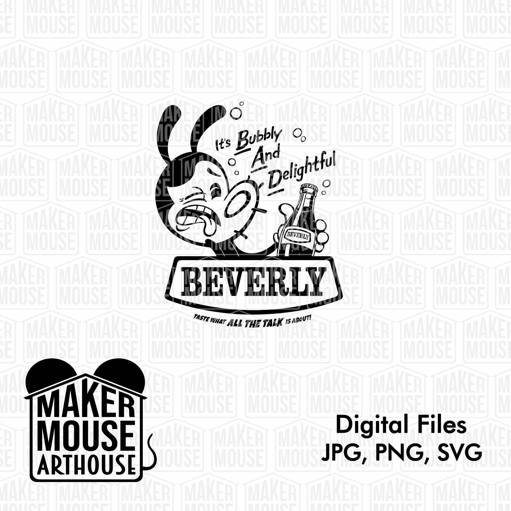 The Beverly Soda, PNG, JPG, SVG, Printable Art, Digital File, Food ...