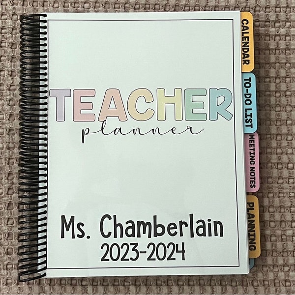 Teacher Planner 2023 2024 Printable Black And White Etsy Teacher Planner 2023 2024 Printable Black And White Etsy