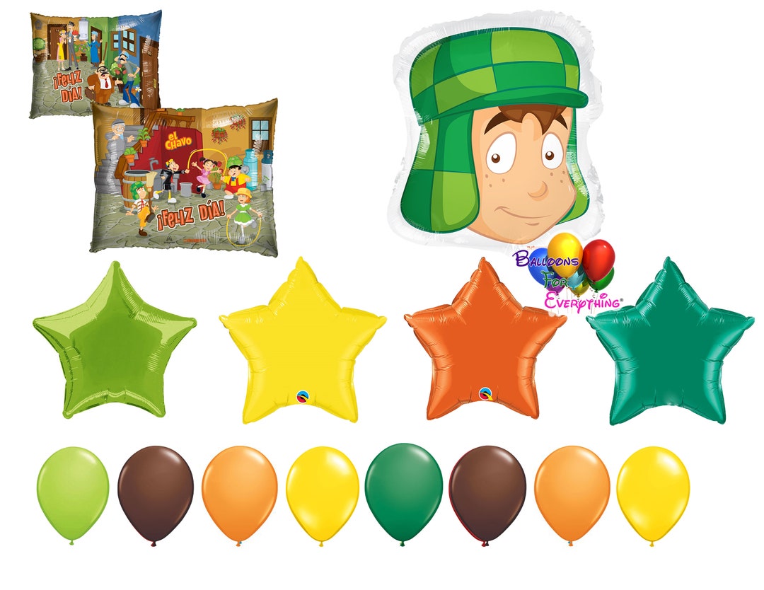 El Chavo Del Ocho Birthday Balloons Deluxe Set, El Chavo Globos De ...