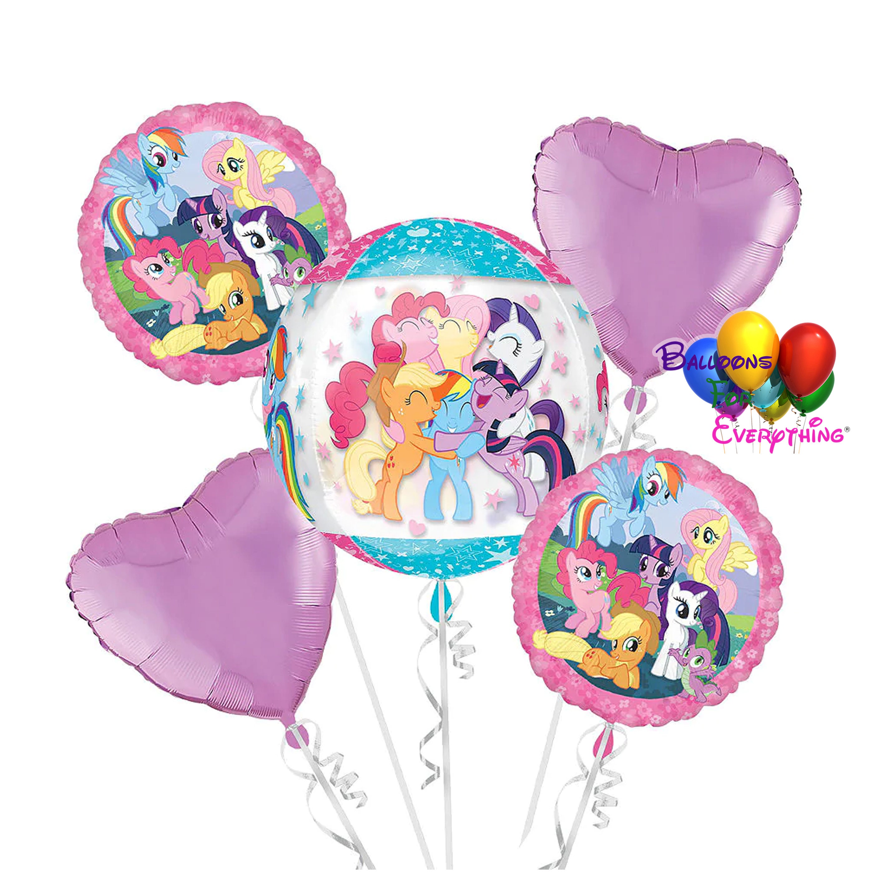 My Little Pony Birthday Balloons Bouquet, Globos Fiesta Decoraciones ...