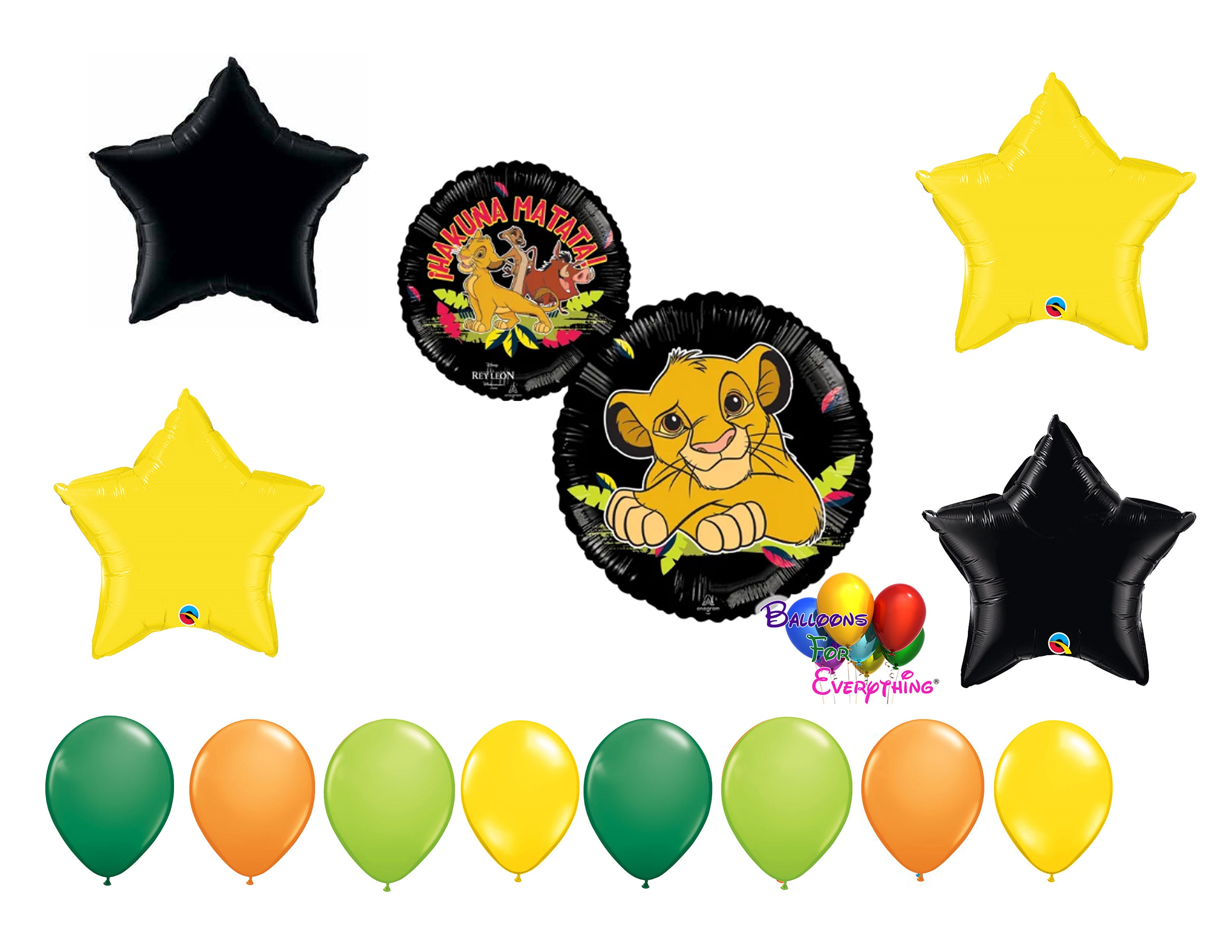 Simba Lion King Balloons Deluxe Set, Simba Baby Shower Balloon ...