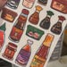 Asian Sauces Sticker Sheet - Cute Condiments, Asian Foods Stickers ...